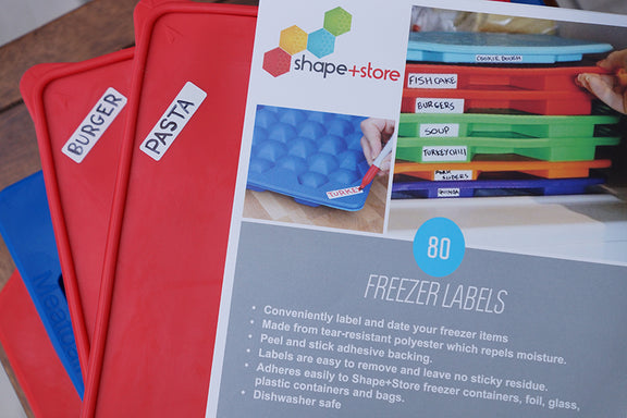 Set of 80 Freezer Safe Labels – Shape+Store Canada